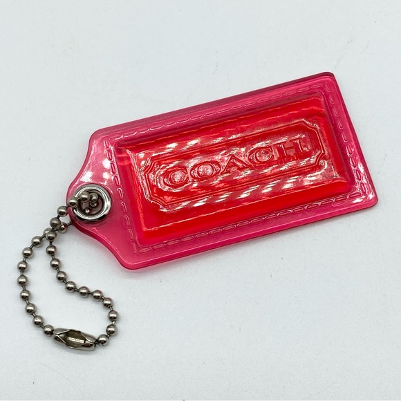 Coach | Bags | Coach Rare Translucent Red Replacement Hangtag | Poshmark